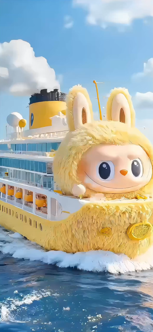 Labubu's Ocean Adventure - Free Labubu Static Wallpaper HD
