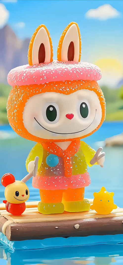 Labubu的河上漂流冒险 - Free Labubu Static Wallpaper HD